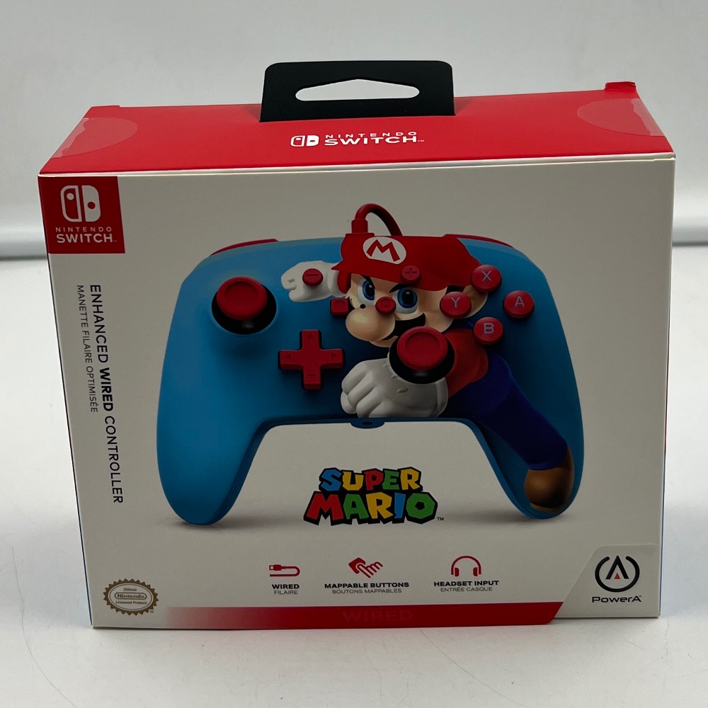 New NINTENDO SWITCH SUPER MARIO PUNCHED ENHANCED WIRED CONTROLLER - Own4Less